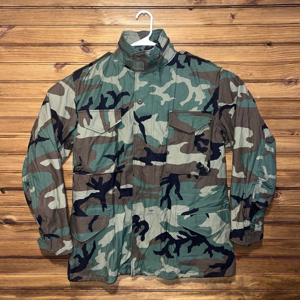 Us Army M65 Field Jacket Woodland Camo Cold Weather C… - Gem